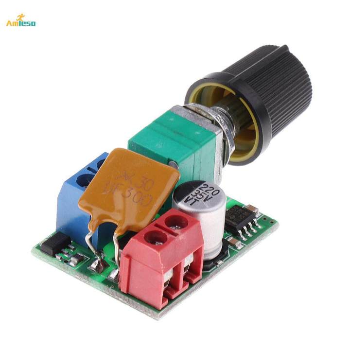 Mini Small PWM DC 3V-35V 5A Motor PWM Speed Controller Speed Control ...