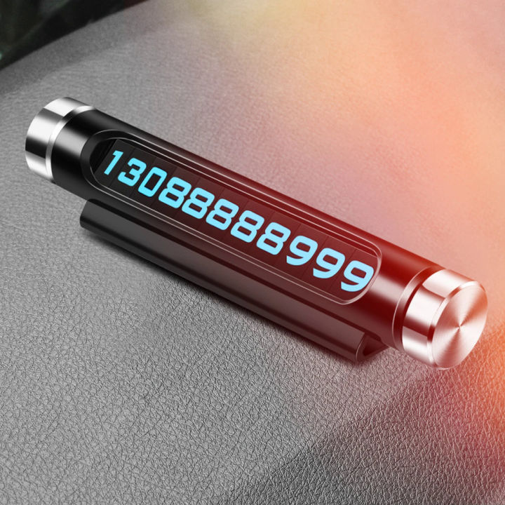 Car Temporary Parking Card Rotate Phone Number Plate for Toyota Hilux ...