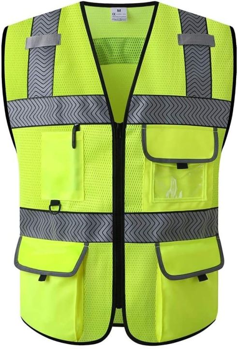 Safety Jacket / Safety Vests - Yellow / Orange Blue / High Quality ...