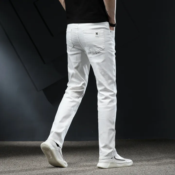 White Cotton Jeans Pants for Men | Daraz.pk