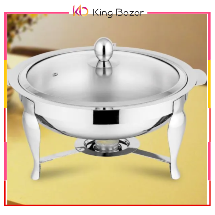 Stainless Steel Serving Dish Chafing Dish Round Buffet Serving Dish for ...