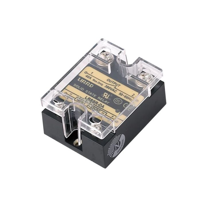 SSR Coil 3-24V DC Load 220V AC 40A Solid State Relay SSR-40DA LIRRD ...