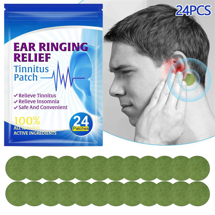 24Pc Tinnitus Treatment Patch Hearing Loss Alleviate Earache Protect Ear Improve Listening ...