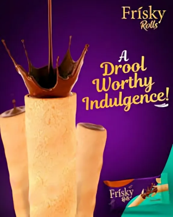 Innovative Frisky Rolls - Wafer Snack, Milk, Hazelnut & Chocolate ...