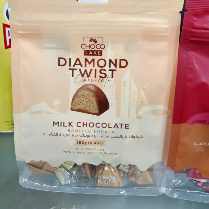 Choco Lake Twist Milk Chocolate Bonello Kunafa 180g | Imported Jordan ...