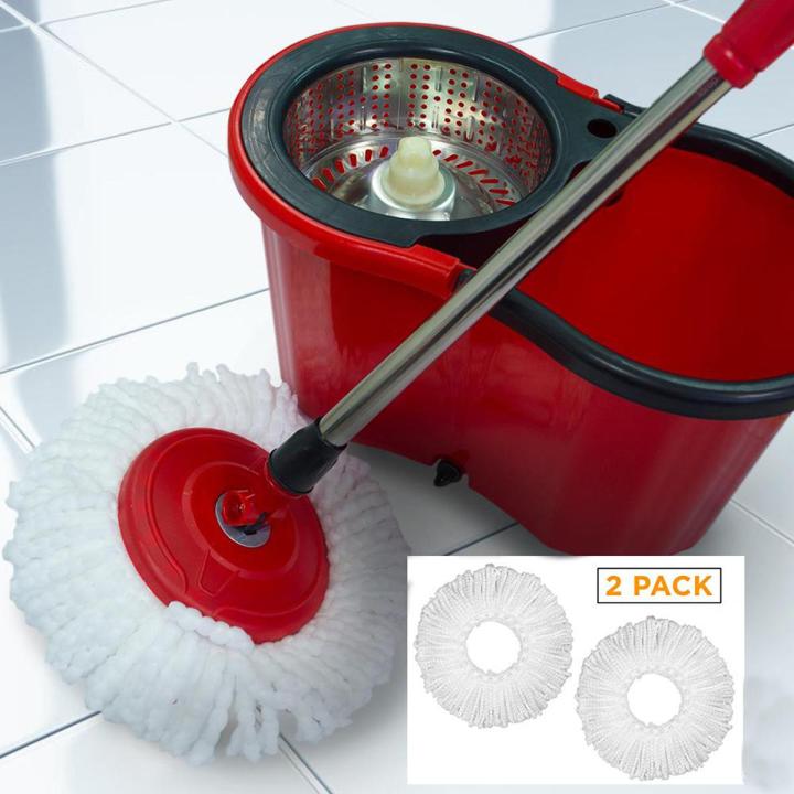 Mop 360 Degree Stainless Steel Drainer - Microfiber Spin Mop - Home ...
