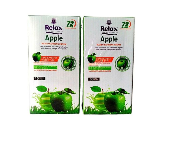 Apple Hair Colour without skin Stains Relax Feel Confidence Apple Hair ...