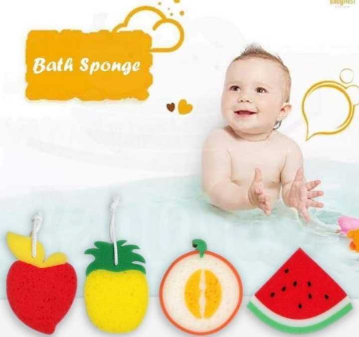Baby soft bath Sponge Foam Body Cleaning Scrubbers For Children Kids ...