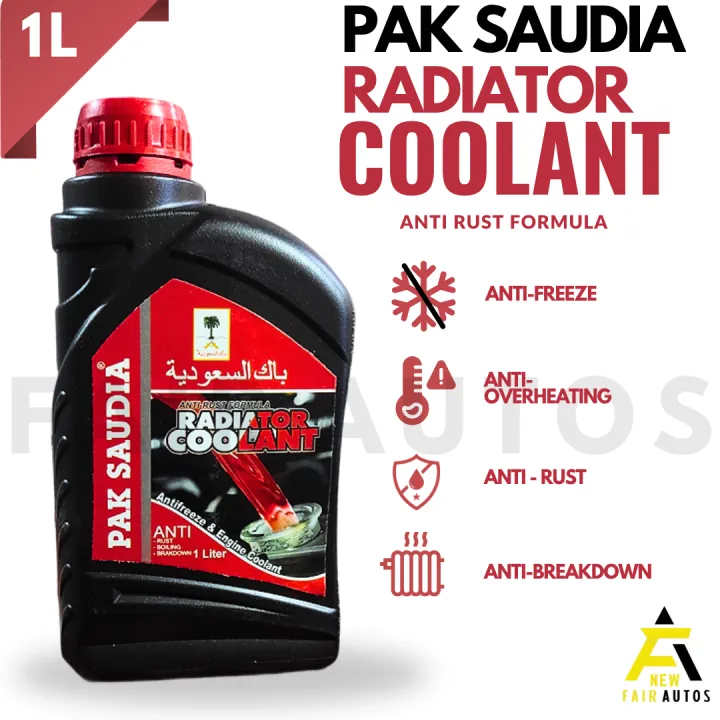 PAK SAUDIA Radiator Coolant Anti-Rust Formula RED 1L | Engine ...