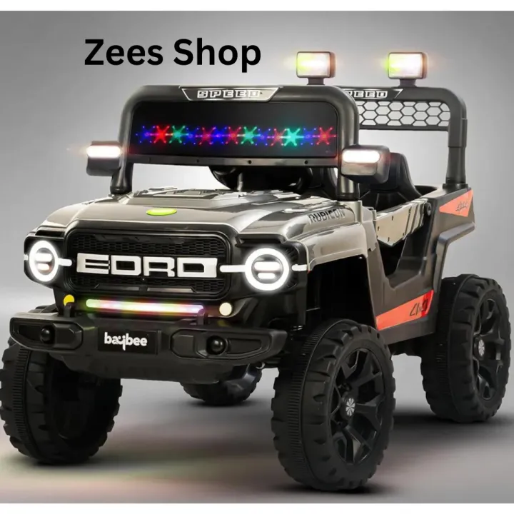 Kids Electric Jeep Car Remote and Self-Drive, Door Open Push Start With ...