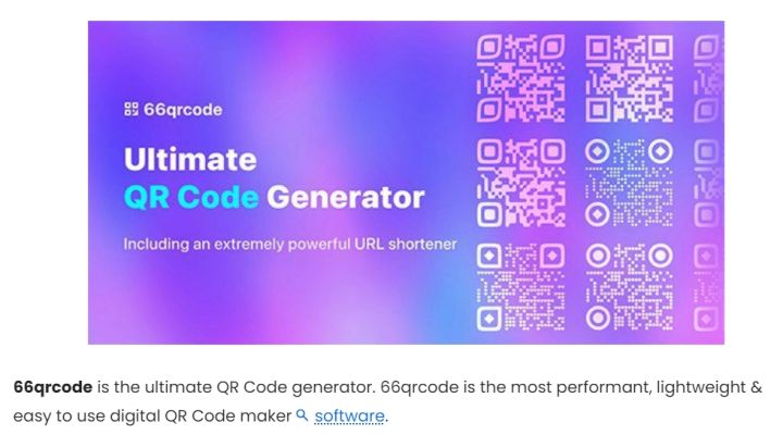 66qrcode 18.0 – Ultimate QR Code Generator & URL Shortener (SAAS) | Daraz.pk