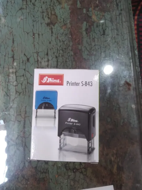 Shiny Printy Stamp S-843 With 3mm Date Plate Size 41x24mm Blue Colour ...