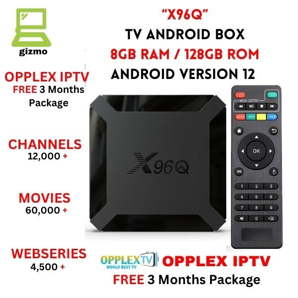 Android TV Box - X96Q 8GB RAM / 128GB ROM - Smart TV Box - Android 12 ...