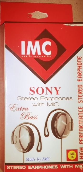 IMC Sony Stereo Earphone with MIC | Daraz.pk