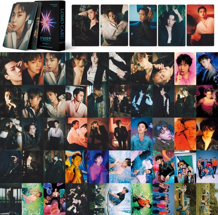 55Pcs EXO Lomo Cards EXIST 2023 New Album EXO Mini Photocards EXO ...