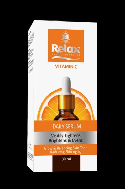 Relax Face Serum 30ml Vitamin C for Glowing skin and anti aging | Daraz.pk