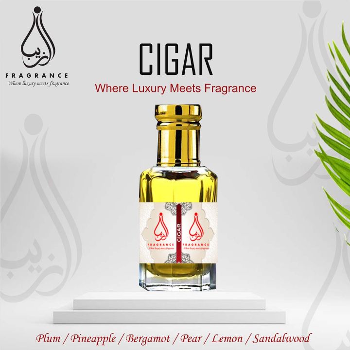 Al Zaib Fragrance Cigar Attar for Men Long Lasting Perfume Fragrance ...