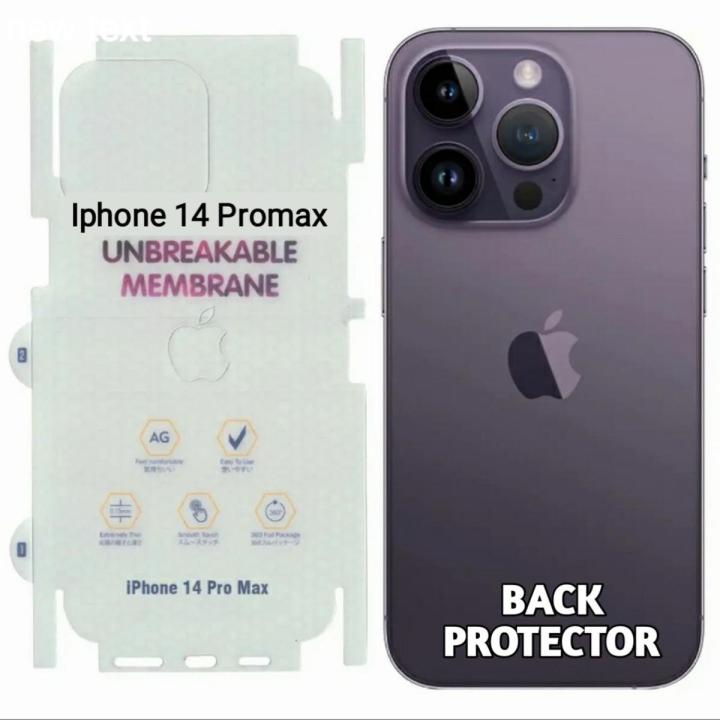 Iphone 14 Pro Max Back Transparent HD+ Matte with Apple Cut / Logo 360 ...