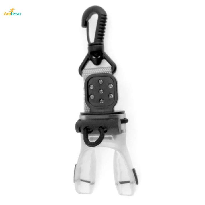 Scuba Diving Mouthpiece Regulator Holder Retainer with Webbing & Clip ...