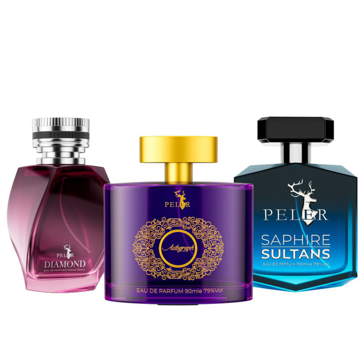 Saphire Sultan , Diamond and Autograph 110ml Peler UAE ( Pack of 3) Perfect Couple Gift Pack ...