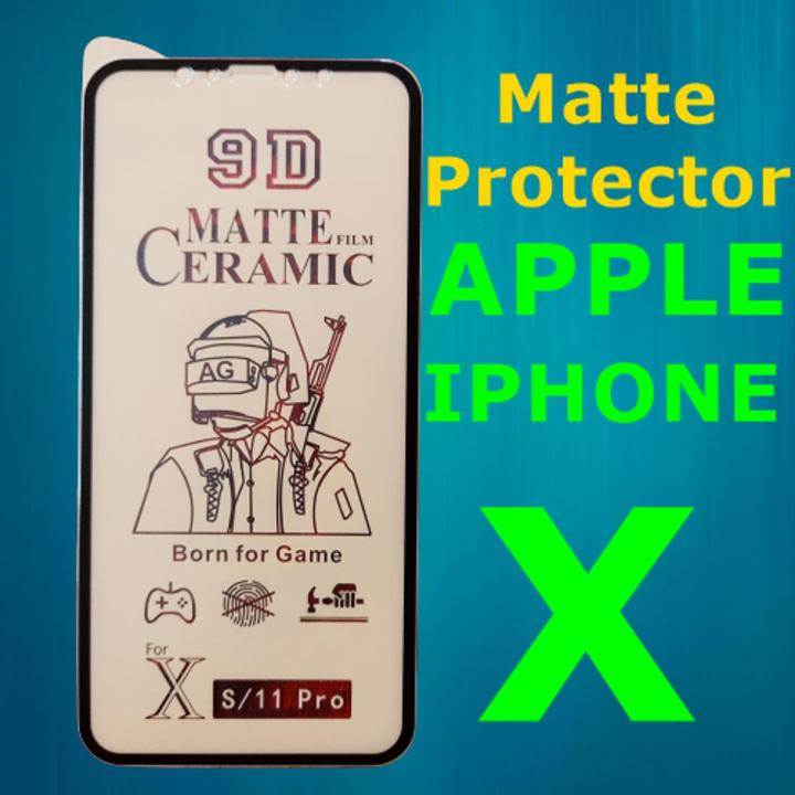 Apple IPhone X Matte Ceramic Sheet Protector for Gaming, Unbreakable ...