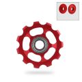 Portable Aluminum Alloy Bicycle Jockey Roller 11T Pulley Guide Roller MTB Jockey Wheel 5 Colors ...