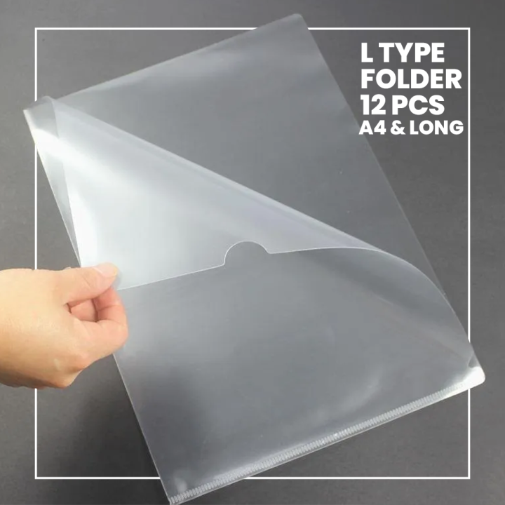 Pack Of 12 - L Type Folder For Document Presentation | Daraz.pk