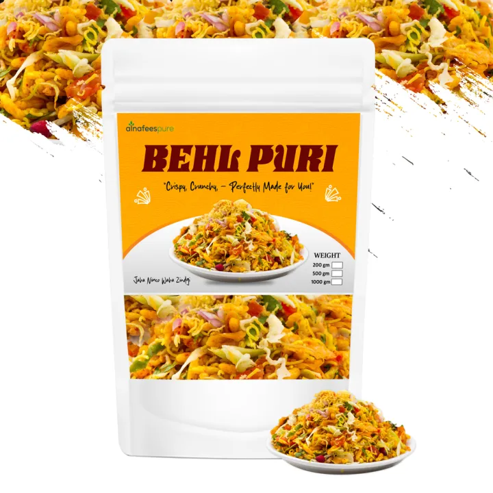 AlnafeesPure Bhel Puri – Crispy & Crunchy Street-Style Snack | Chatpata ...