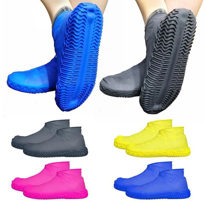 Thicken Waterproof Silicone Gel Shoe Cover Rain Cusodie For Shoes ...