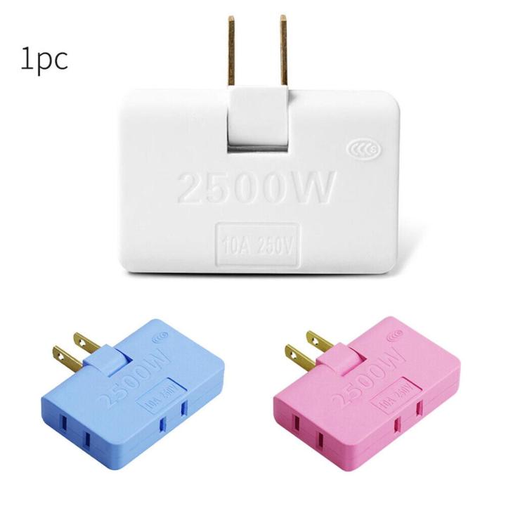 Rotating Wall Socket 3 In 1 Extension Power Adapter Rotatable Plug ...