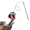 Cat Accesories Decorative Halloween Cat Teaser Stick Plush with Bells ...