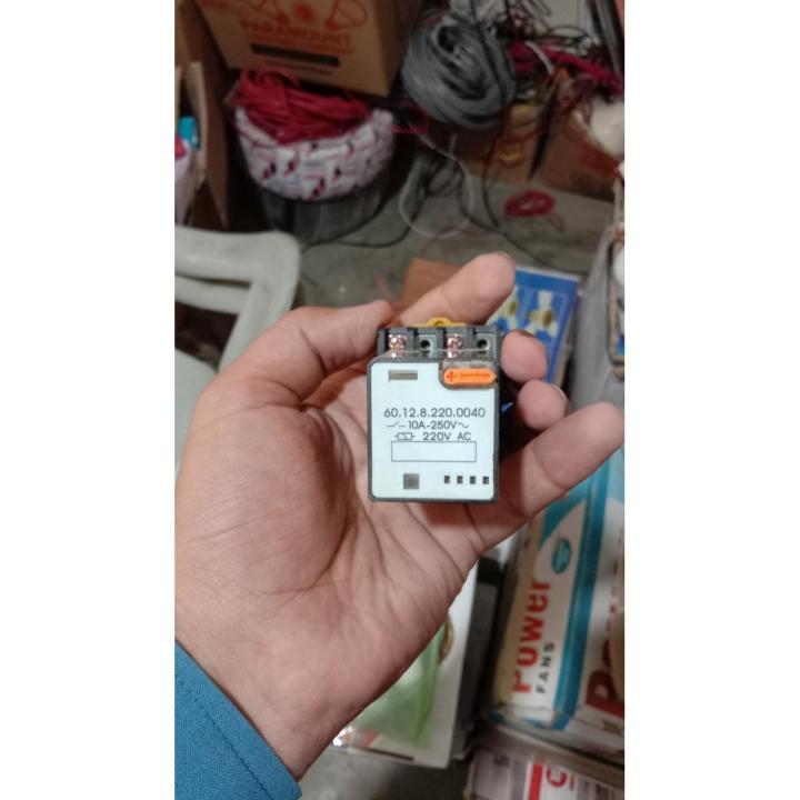 FINDER Relay 220V 60.12 (8 PIN) with Base -Electromagnetic Relay | Daraz.pk