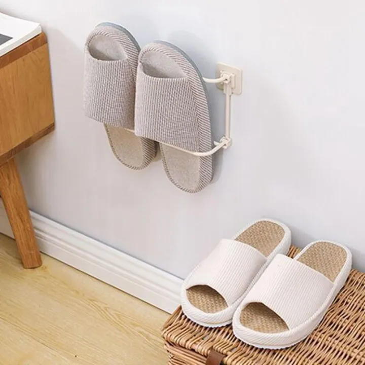 Punch-Free Bathroon Storage Organizer Foldable Wall Mount Holder ...