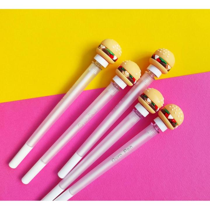 01 Pc Rolling Fancy Gel Pen with Moveable Space Ship Burgers for Boys ...