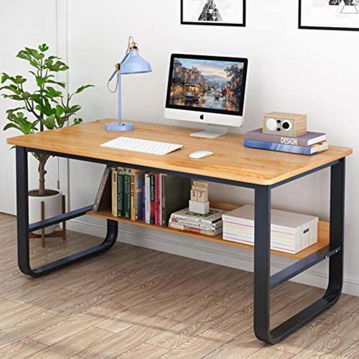 Wood Modern Computer desk Home, Simple Compact table Study Office desk ...