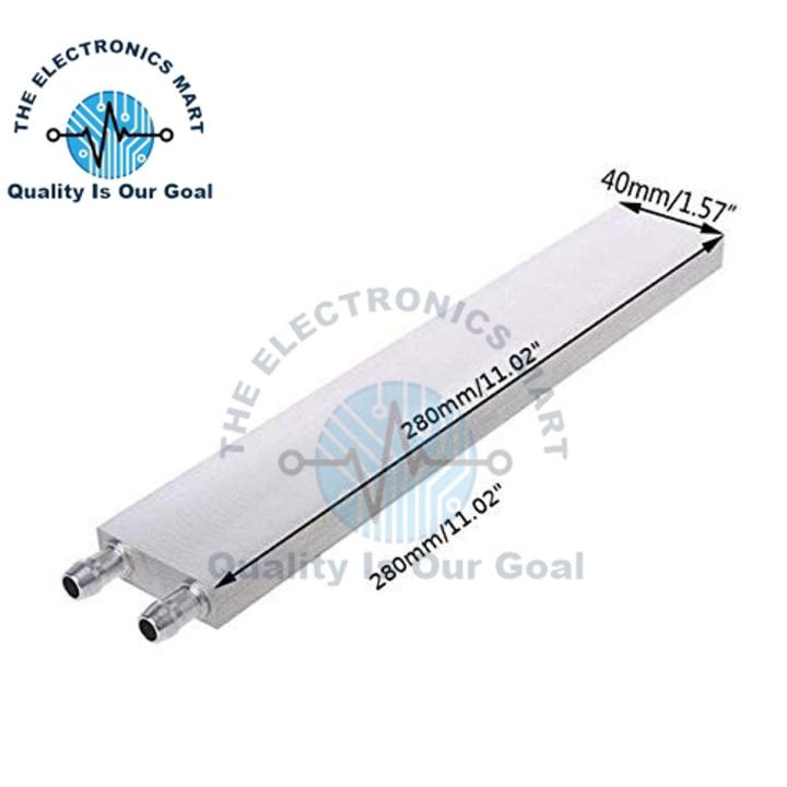 Aluminium Water Cooling Block 40mm X 280mm For Liquid Water Cooler Heat ...