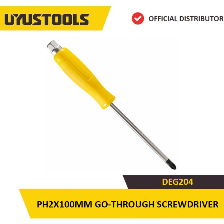 PH2X100MM High Quality Go-Through Screwdriver, 40Cr Blade, Heat Treated ...