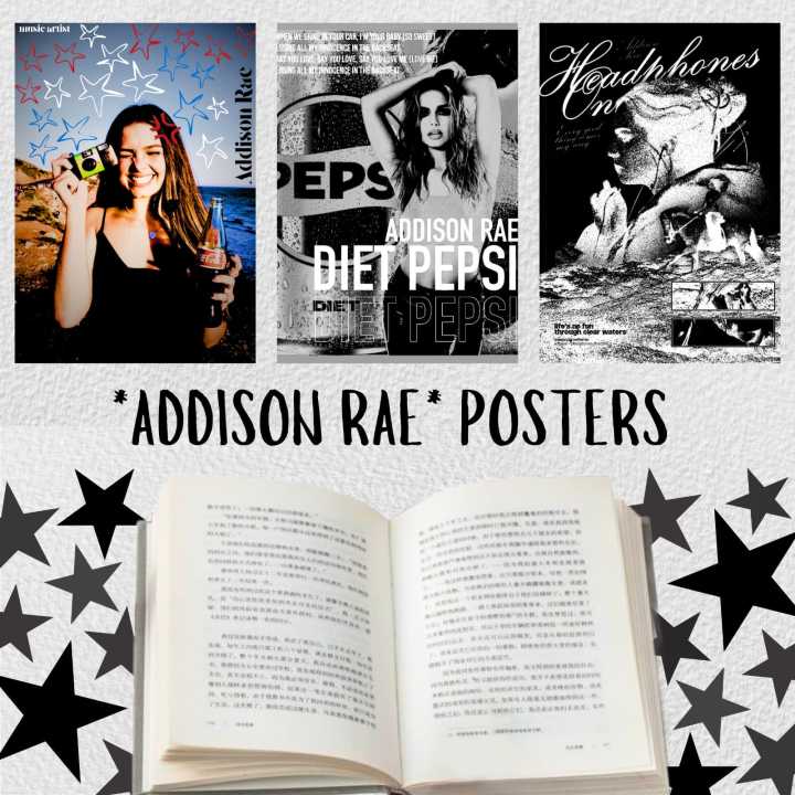 16 pcs ADDISON RAE A6 posters - 4.1 x 5.8 inches posters perfect for ...