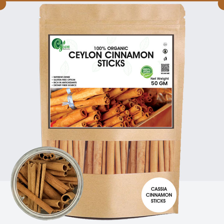 Cassia Cinnamon Sticks | Darchini | Dar Chini | Cinamon Roll Organic 50 ...