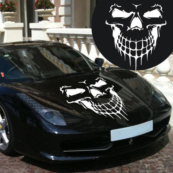 Car & Laptop Sticker - Skull Car Hood Decal Vinyl Large Graphic Sticker ...