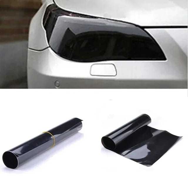 30X100CM Dark Black Lamination Auto Car Headlight Rear Light Color ...
