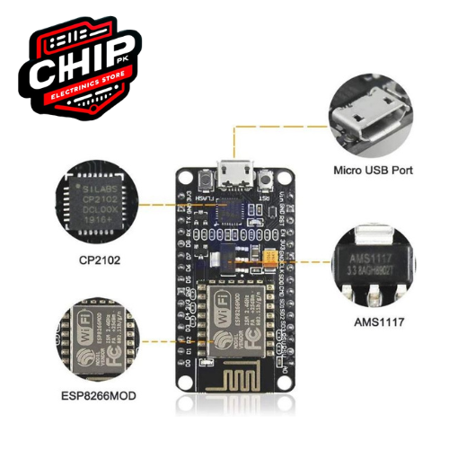 NodeMCU V2 Lua Wifi Iot Development Board Esp 12E Esp8266 In Pakistan | Daraz.pk