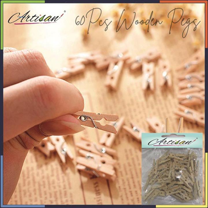 Artisan -Brown Wooden Pegs For Arts and Crafts | Daraz.pk