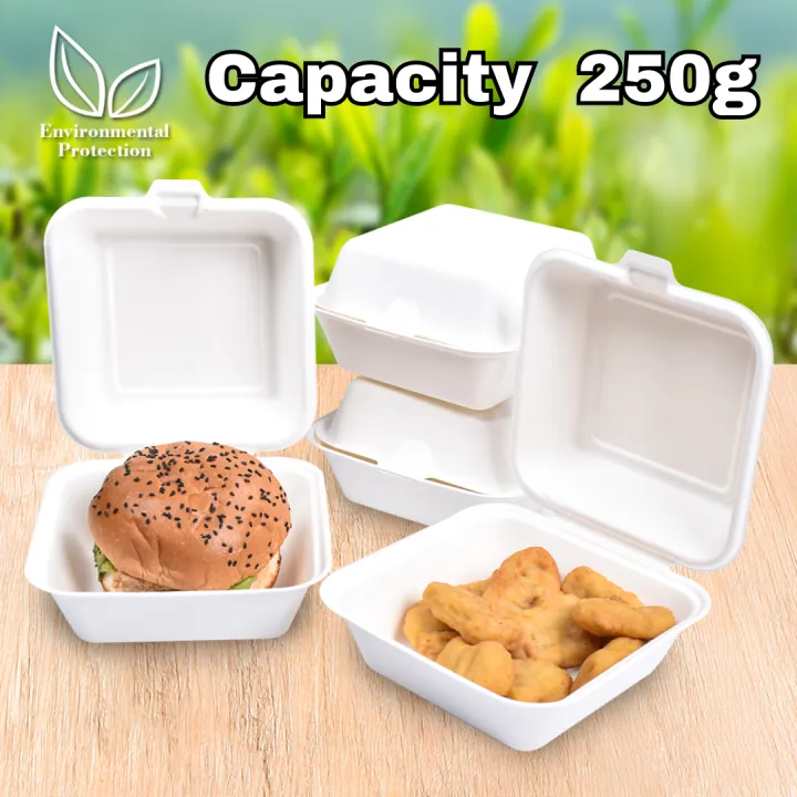 Disposable Foam Food Box Container For Snack/Biryani/Food (Capacity 250 ...