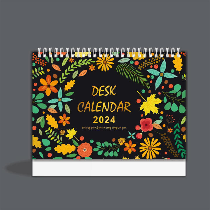 Desk Calendar Desktop Calendar Flip Calendar Standing Calendar Wire ...