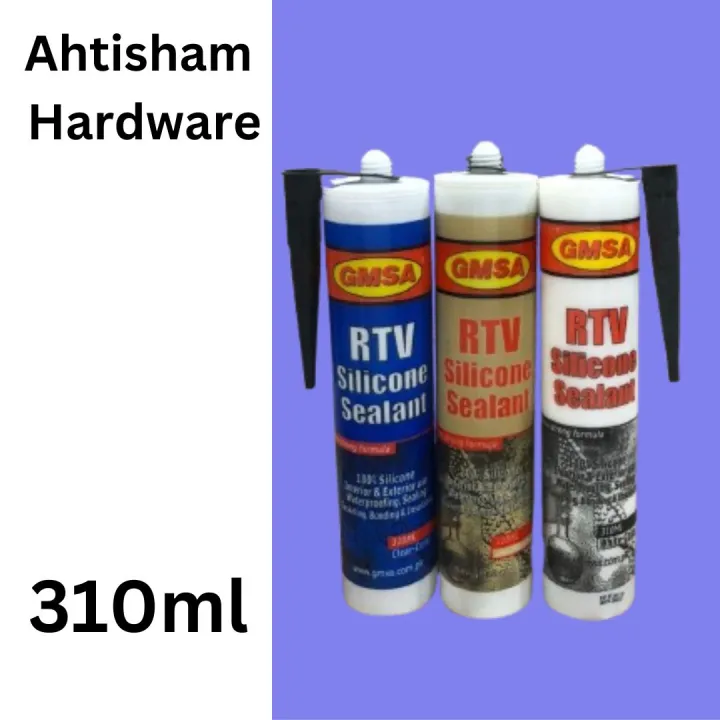 GMSA RTV Silicone Sealant 310ml (Transparent/Clear,White,Black)- Best ...