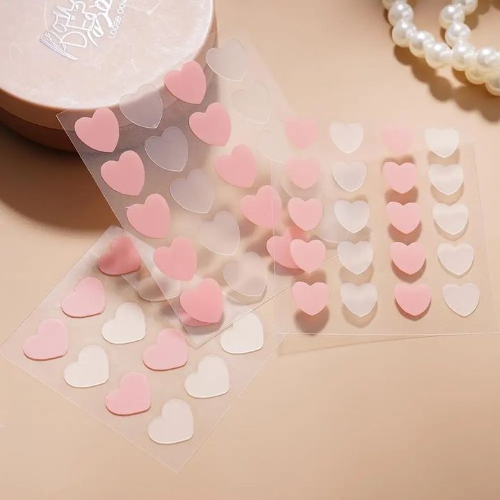 12/20 Counts Acne Care Patches Cute Pink Heart Shaped Acne Pimple ...