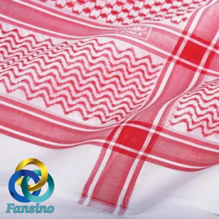 Red Scarf For Men | Embroidered Red Rumal | Arabic Shemagh | Daraz.pk