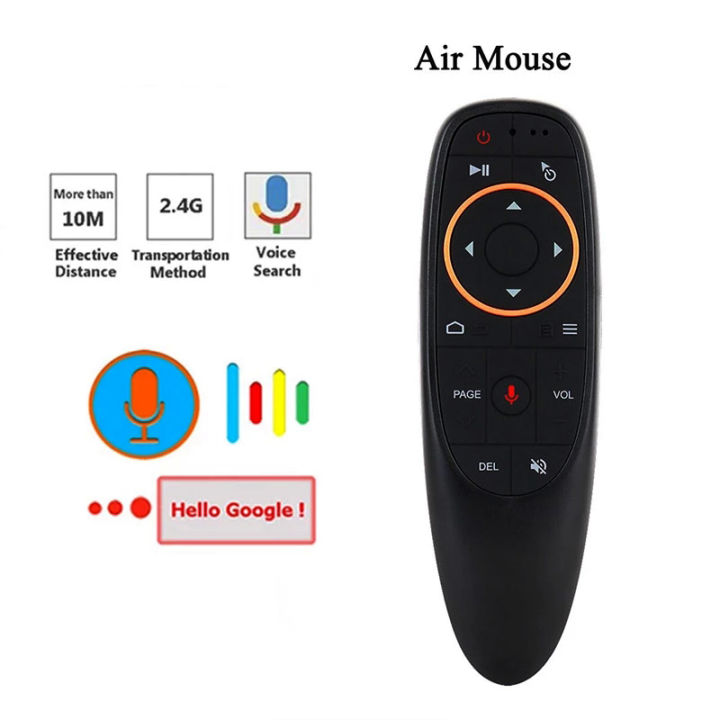 G10s Voice Remote Control 2.4g Wireless Ir Learning Gyroscope ...