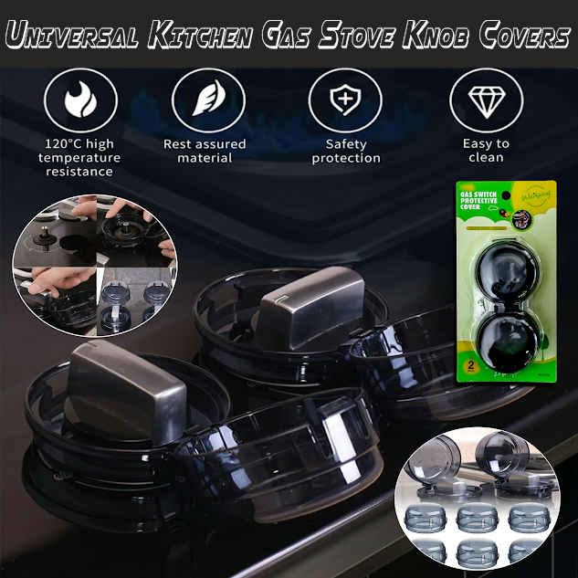 Universal Gas Stove Knob Protectors Are Suitable For All kinds Of Gas ...